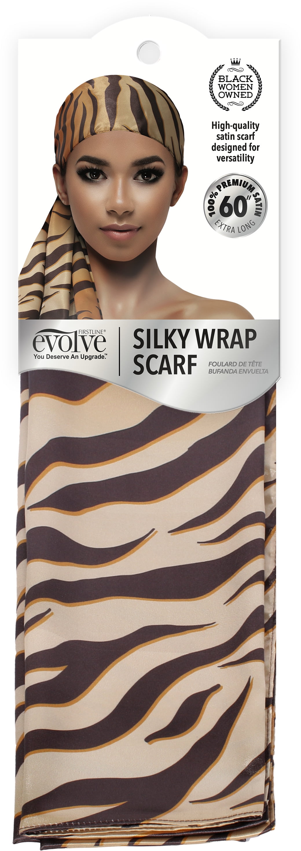 Evolve Silky Wrap Scarf Zebra - Walmart.com