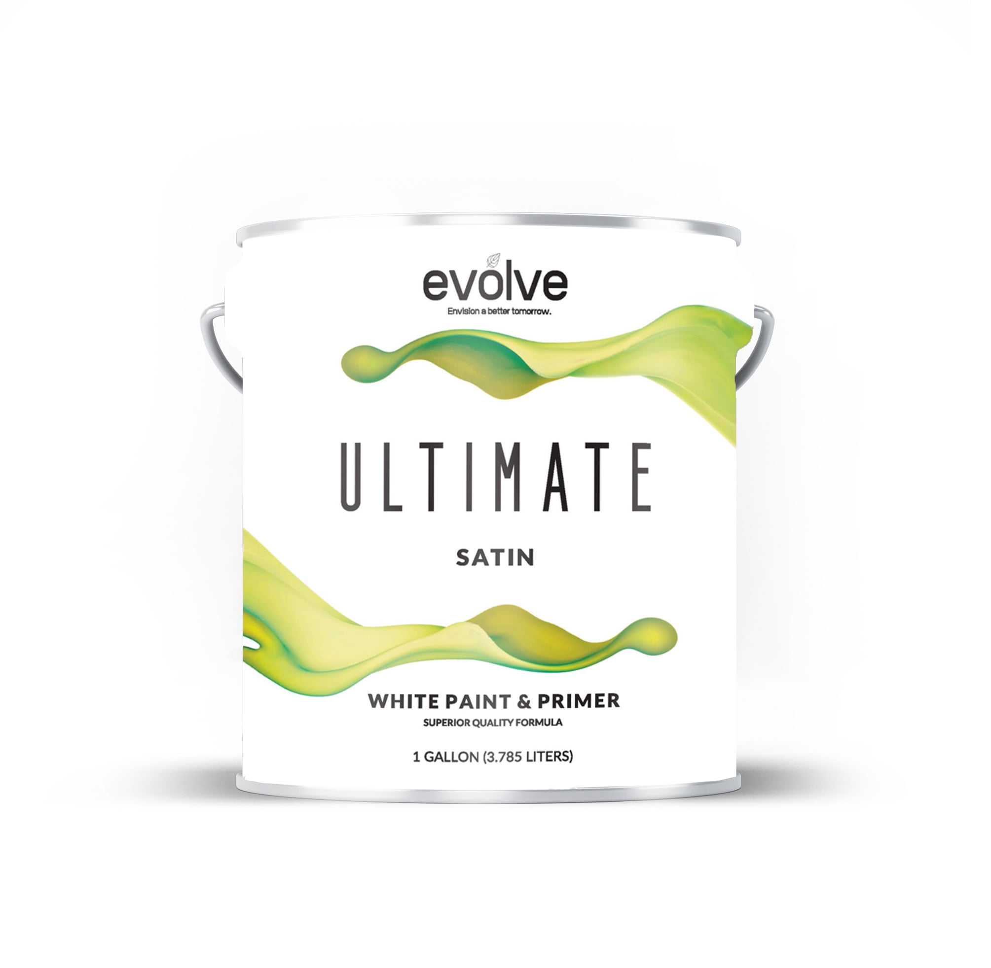 Evolve Ultimate Latex White Paint & Primer with Satin Finish, Interior ...
