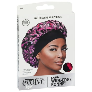 Evolve Luxe Satin Wide Edge Bonnet Black - Walmart.com