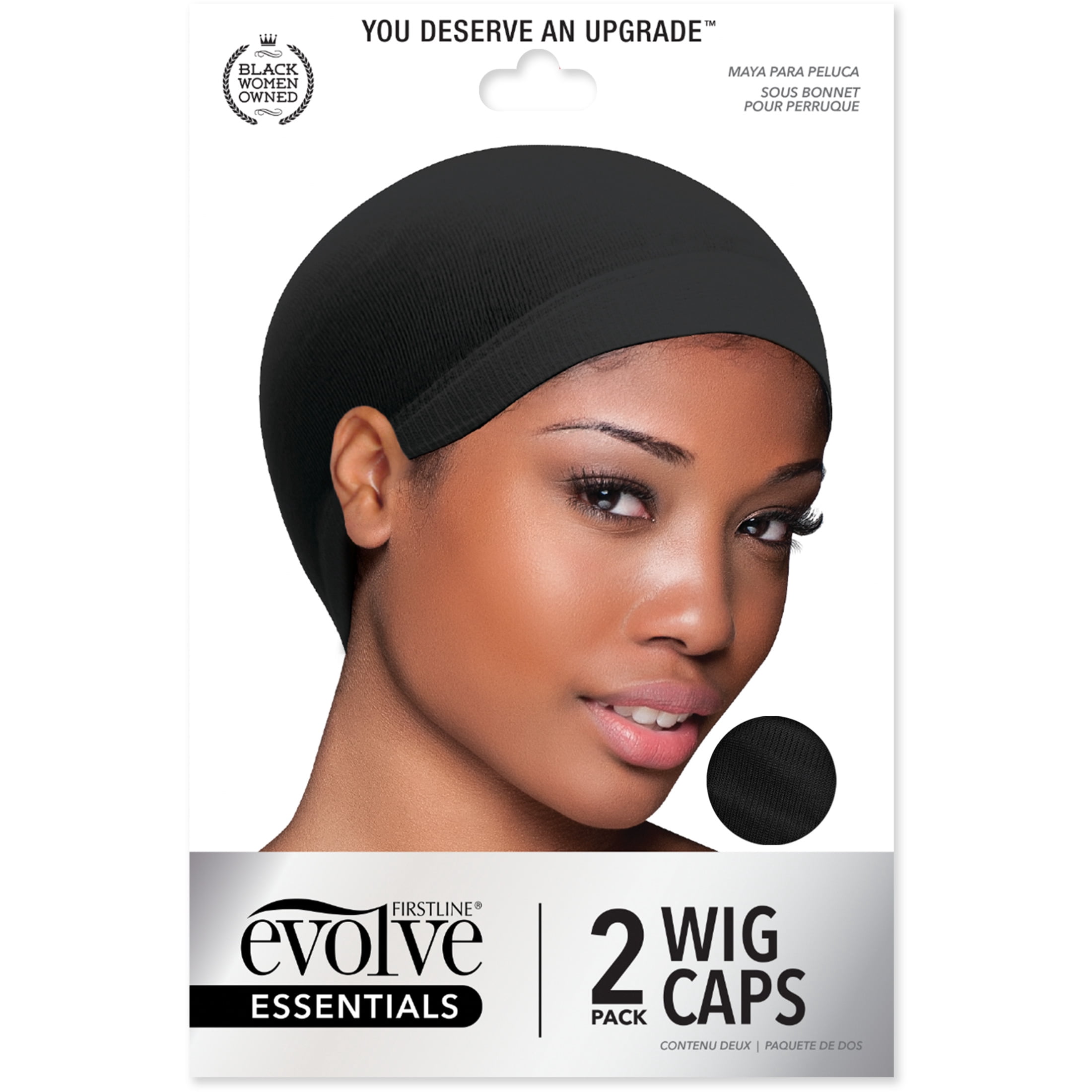 Evolve Wig Cap Black - Walmart.com