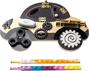 Evolving Minds Puzzle Board Sensory Toys for 36 Months and Up – Wooden ...