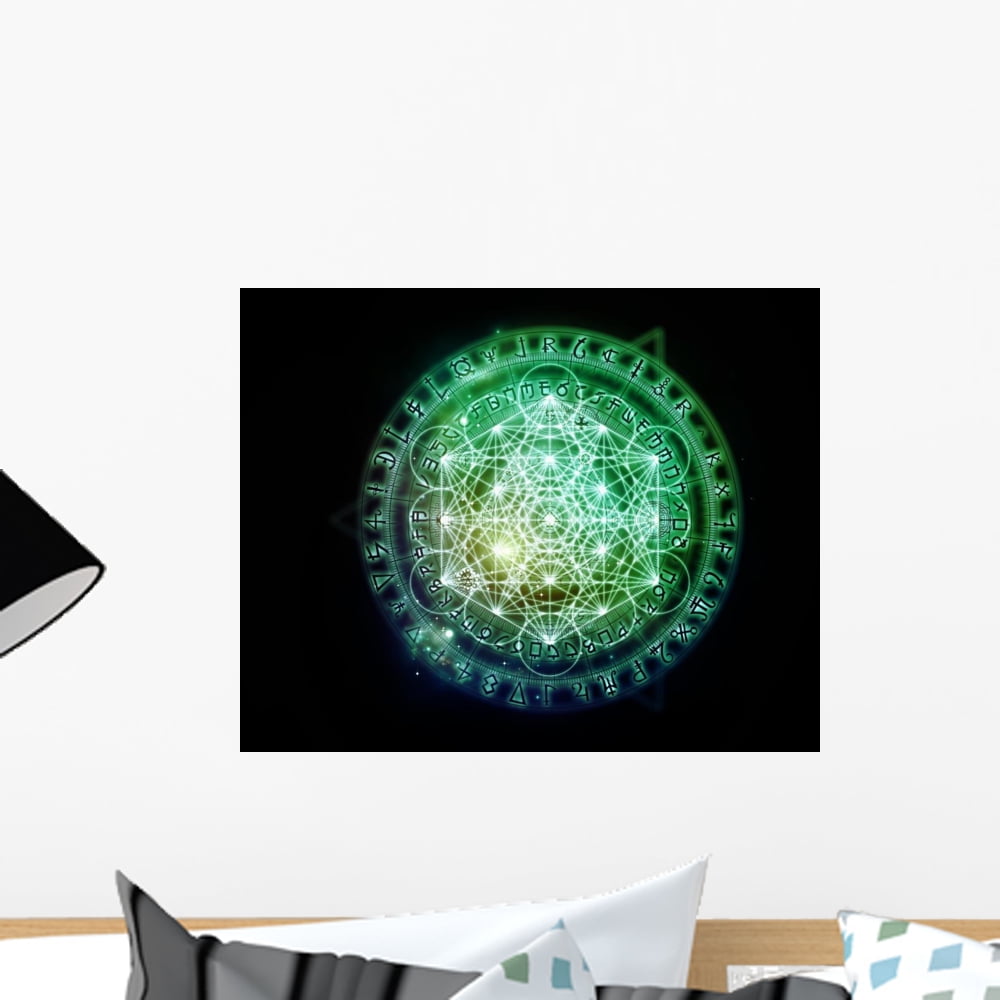 Evolving Sacred Geometry Wall Mural Decal Sticker, Wallmonkeys Peel ...