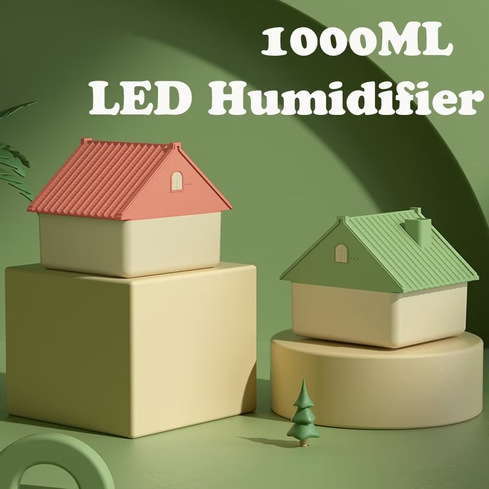 Evomosa Cool Mist Humidifiers, 1L Ultrasonic Diffuser 22dB Whisper ...