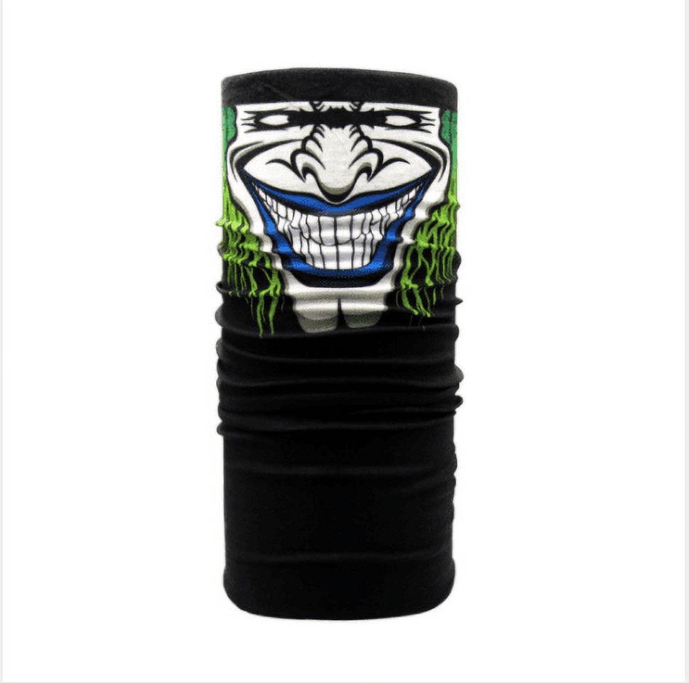 Evomosa Skull Face Ski Mask Unisex Biker Headband, Half Face Scarf ...