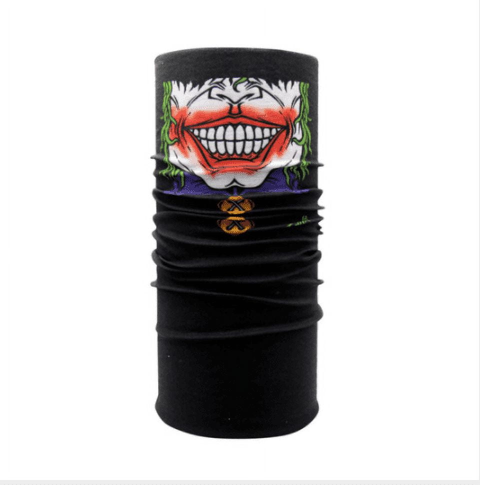 Evomosa Skull Face Ski Mask Unisex Biker Headband, Half Face Scarf ...