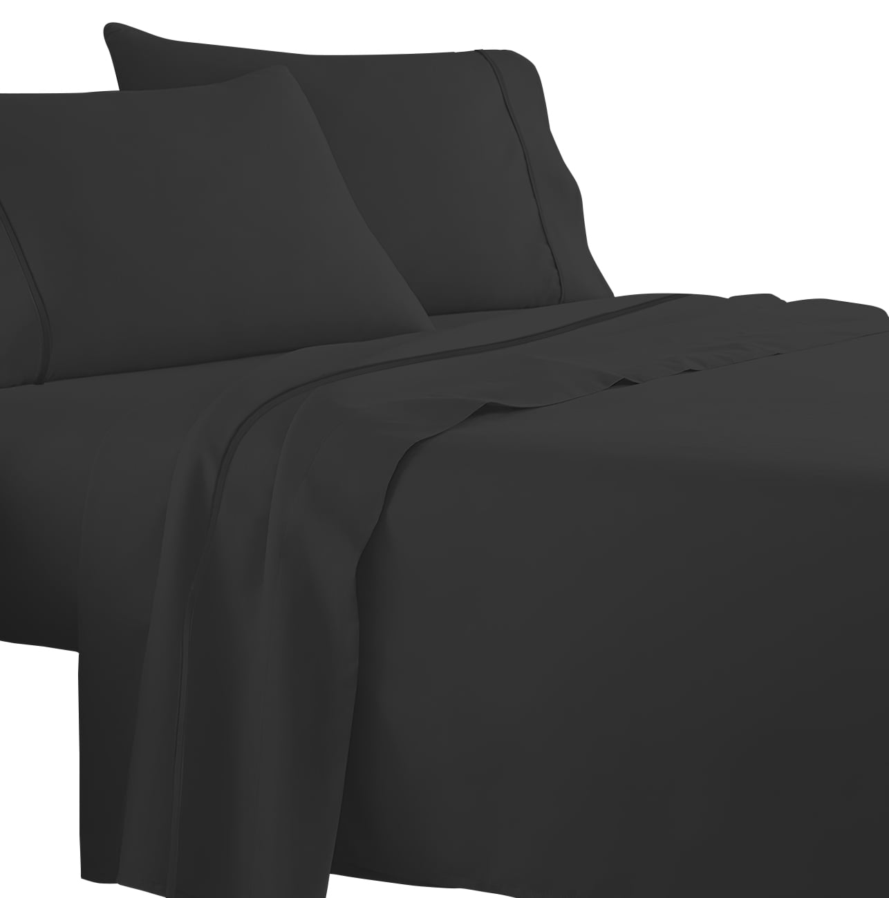 Evon 600TC 100% Egyptian Cotton Elephant Grey Color Full Size with 15 ...