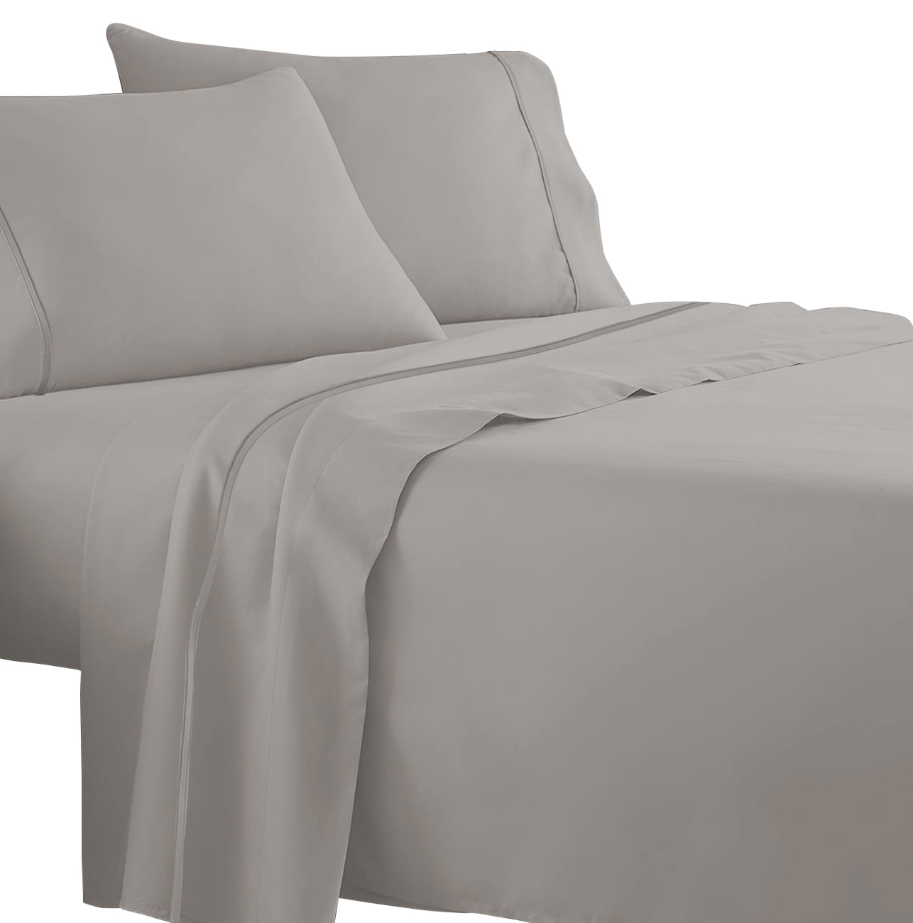 Evon 600TC 100% Egyptian Cotton Silver Grey Color California King Size ...