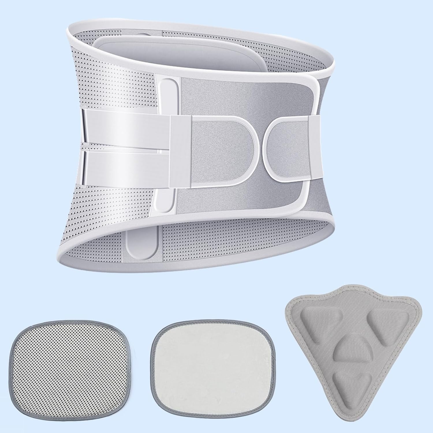 Evorola - Evorola Support Belt-3 Function Gaskets,Massage,Heat,Self-Heat,Steel Correction Plate ...