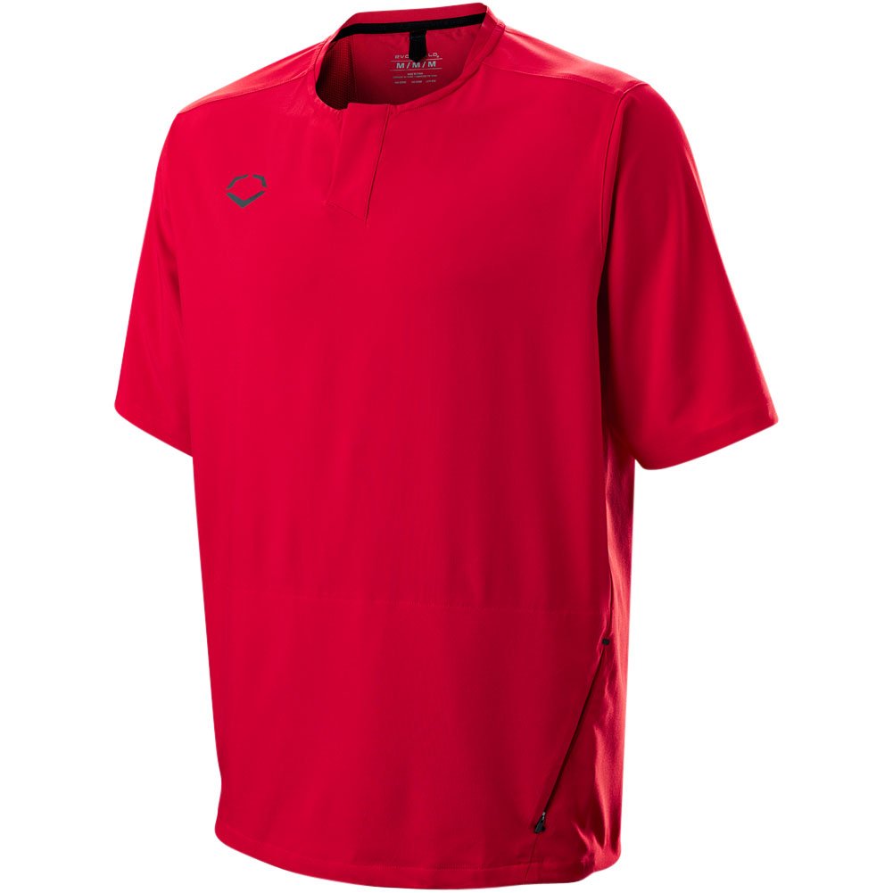 Evoshield Men's Impak Short Sleeve Bp Baseball Training Jacket Scarlet ...