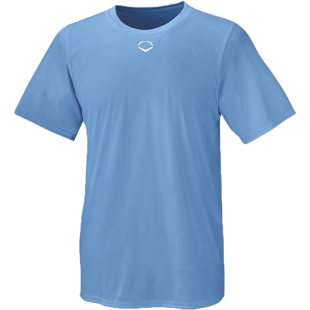 Evoshield Youth E306 Tech Baseball T-Shirt Light Blue L - Walmart.com