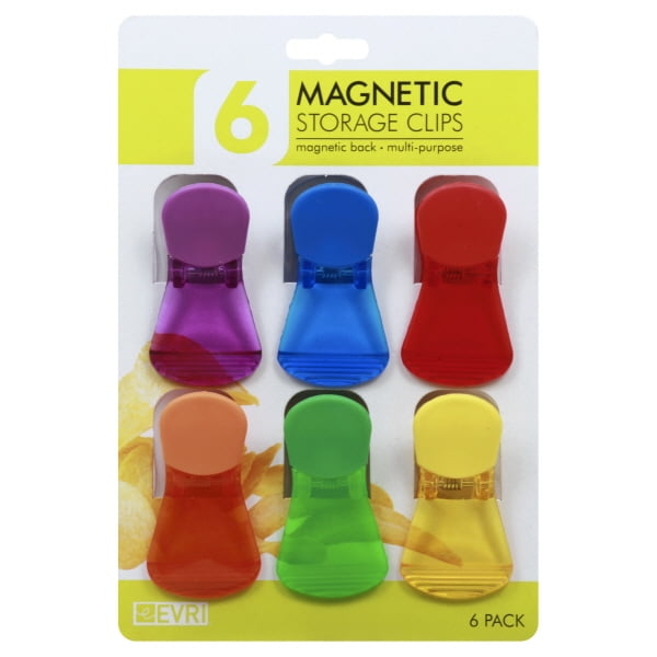 Evri Storage Magnetic Bag Clips, Multicolor - Walmart.com
