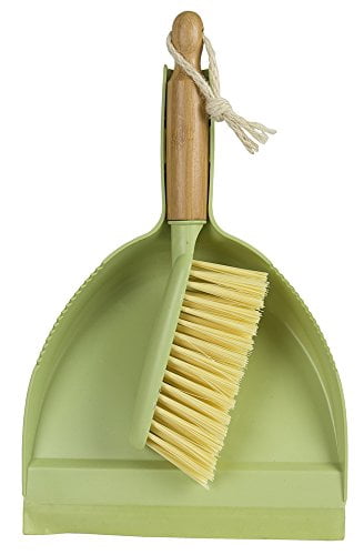 Evriholder Dust Pan and Brush Sweeper Set Made of Sustainable Bamboo ...