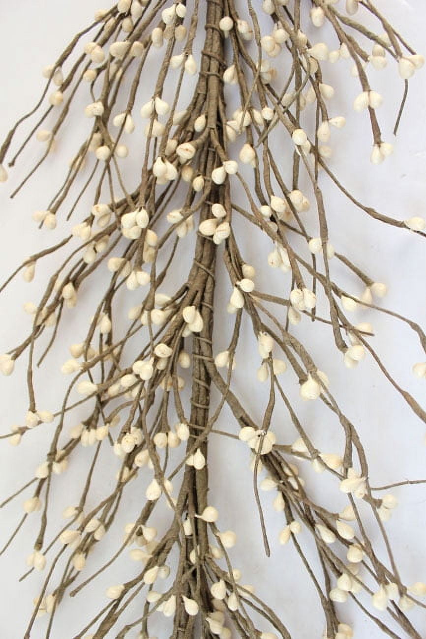 Evron Artificial Pip Berry Garland, Cream /Brown Home Decor, 5' 60 ...