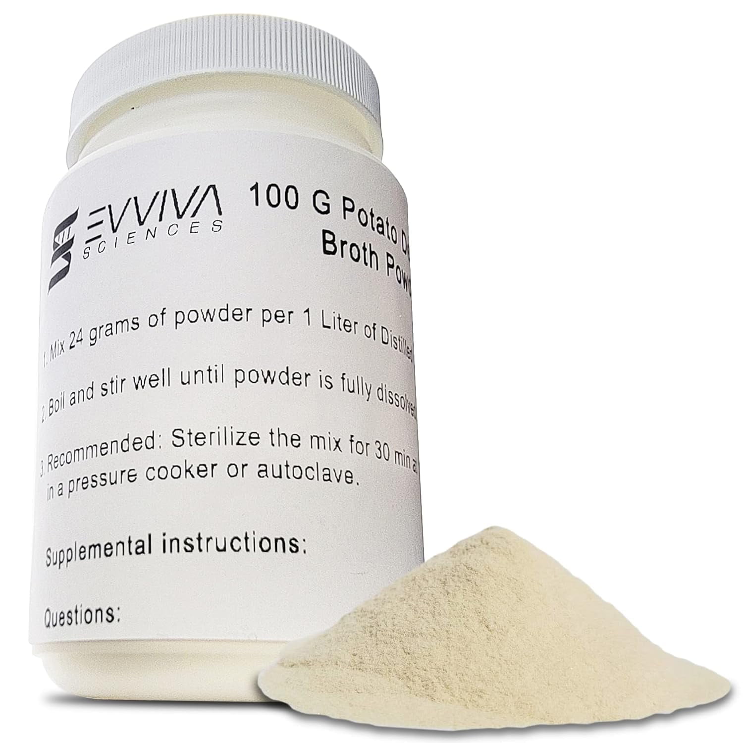 Evviva Sciences Potato Dextrose Broth - Makes ~4L of Potato Dextrose ...