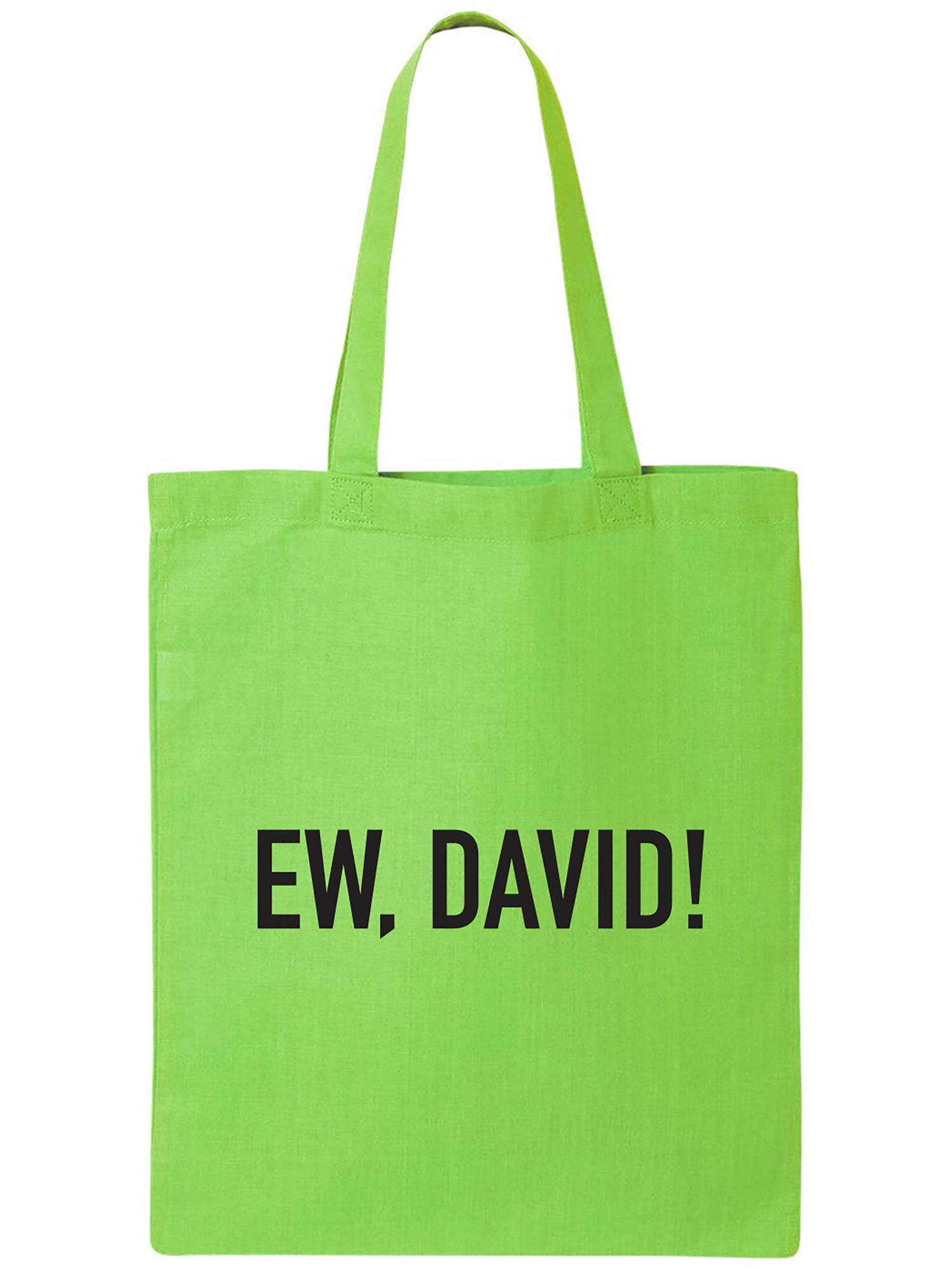 Ew, David! Cotton Canvas Tote Bag - Walmart.com
