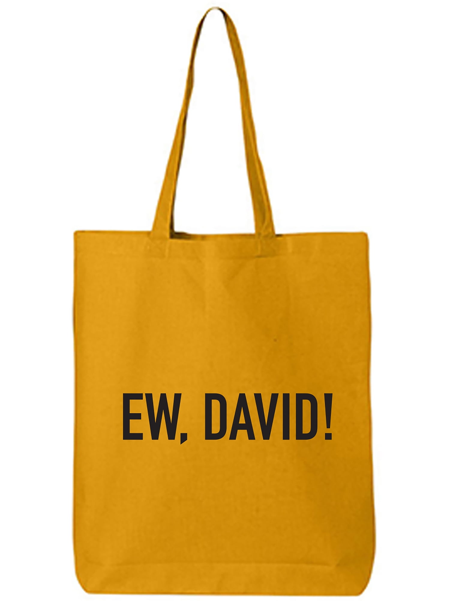 Ew, David! Cotton Canvas Tote Bag - Walmart.com