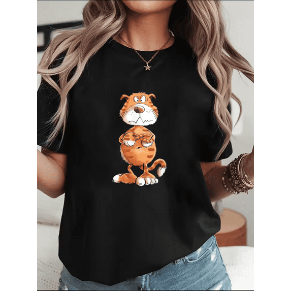 Ew People Funny Grumpy Kitty Cartoon For A Red Cat Lover Unisex T-Shirt ...