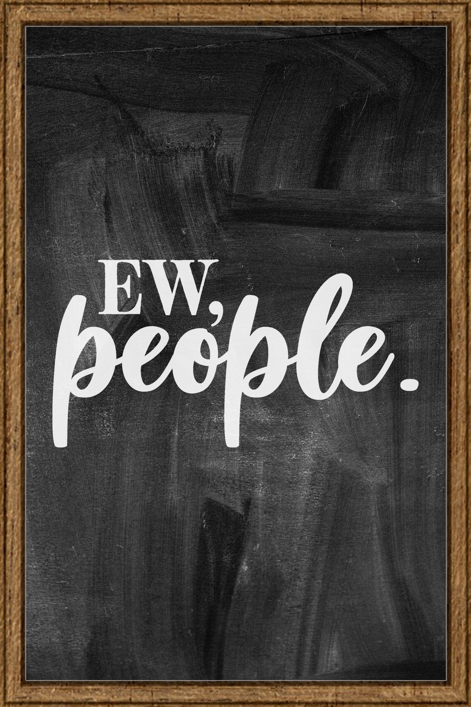 Ew, People. Funny Introvert Hipster Style Attitude Sassy Snarky Tin ...