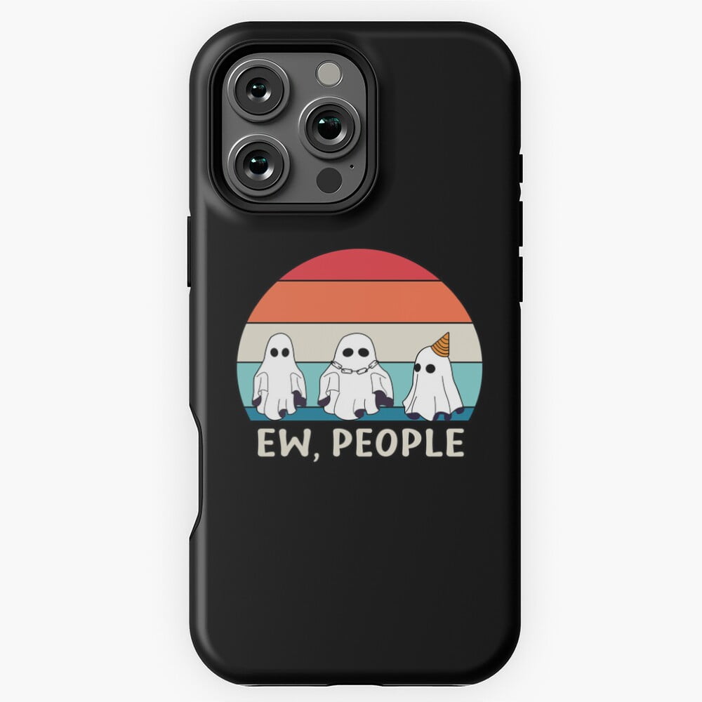 Ew People Vintage Halloween Ghost Phone Case for iPhone 16 15 14 13 12 ...