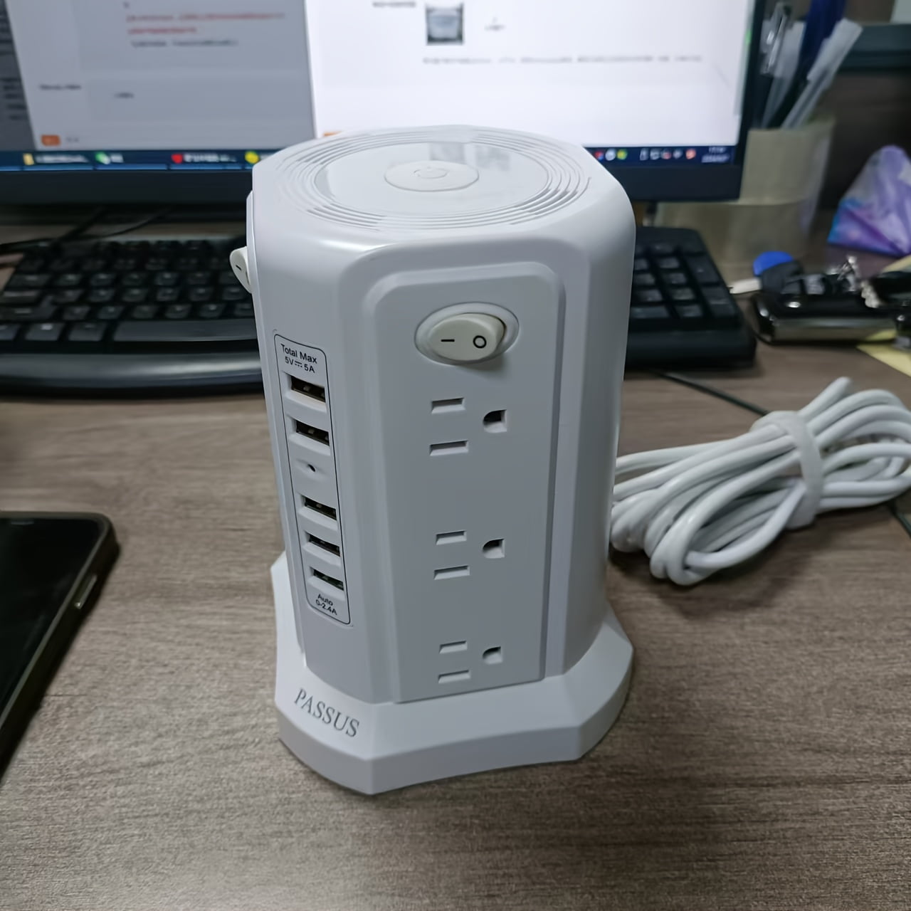 Ew Product Upgrade FortuneKey Trading Tower Surge Protector Power Strip ...