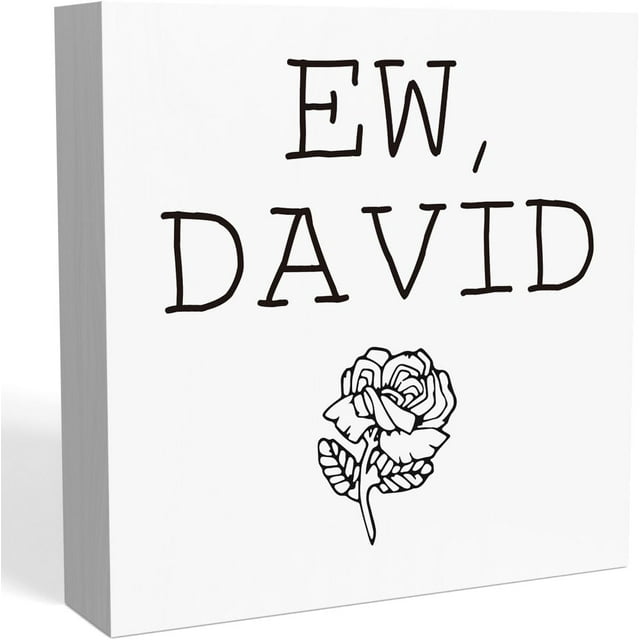 Ew Sign David - Rustic Home Office Desk Shelf Cubicle Decor - Novelty ...
