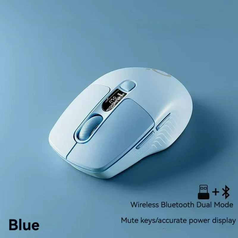 Eweadn Q1 2.4 Wireless Bluetooth Dual-Mode Mouse 1600PDI Smart Screen Esports Silent ...