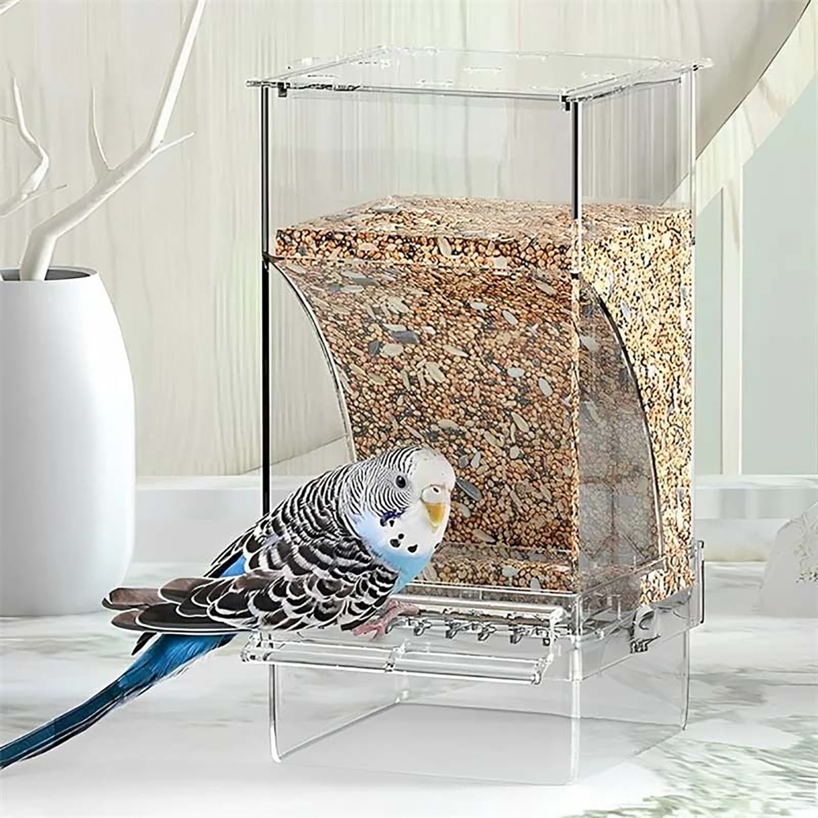 Clearance Bird Feeders 1* Bird Feeder Parrot Automatic Feeder No Mess ...