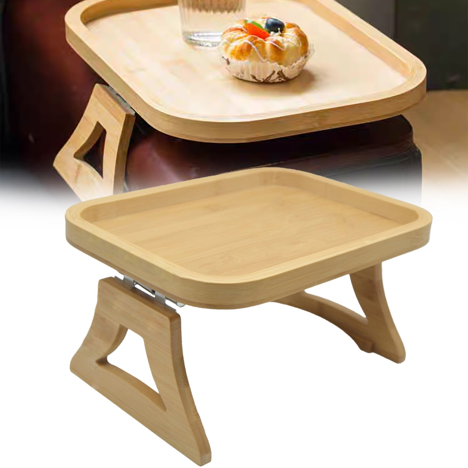 Ewgqwb Clearance Couch Tray Clip Tray Side Table Couch Tray Round Clip ...