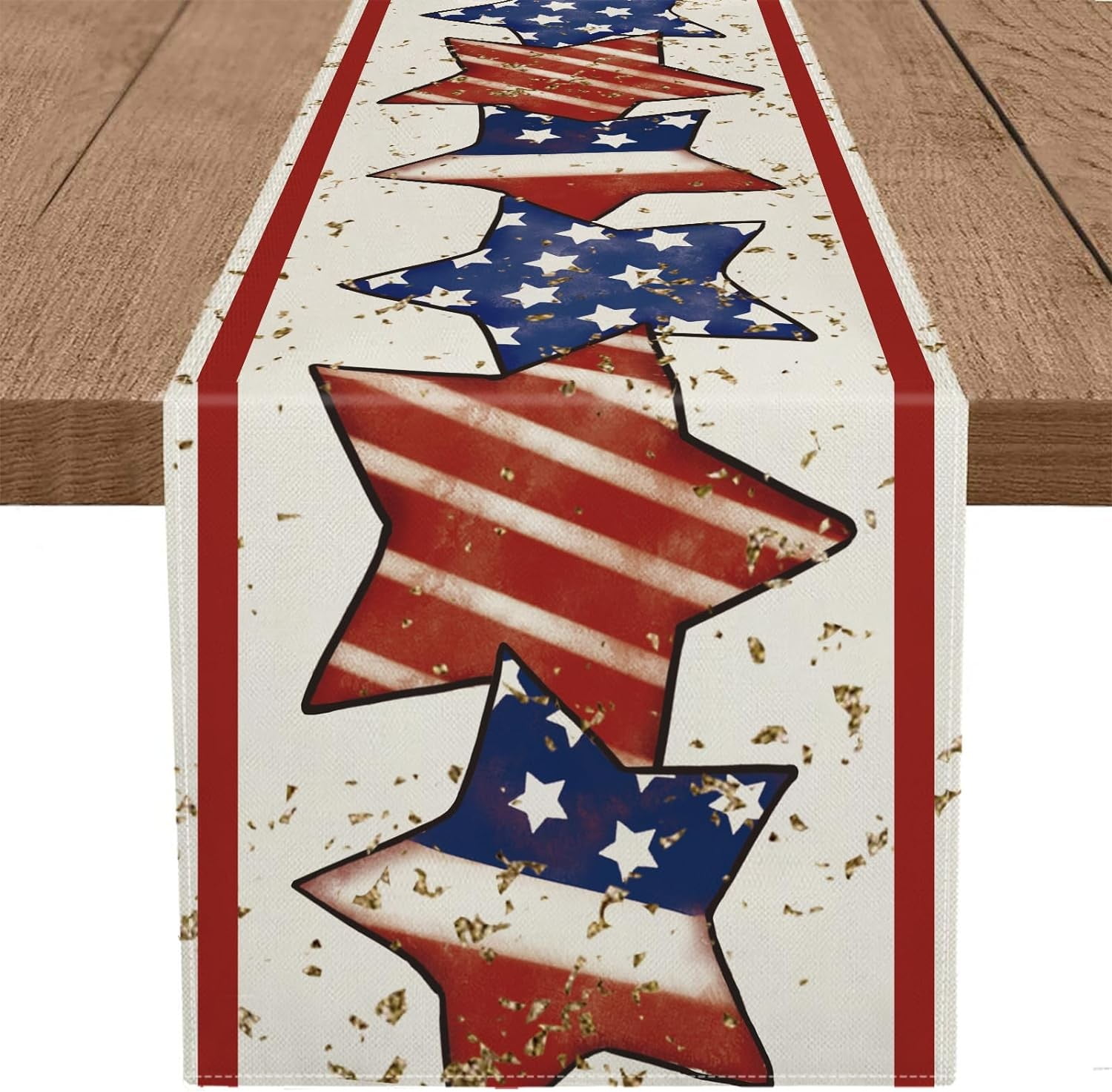 Ewgqwb Clearance Table Runner 4th Of July Table Runner America Flag ...
