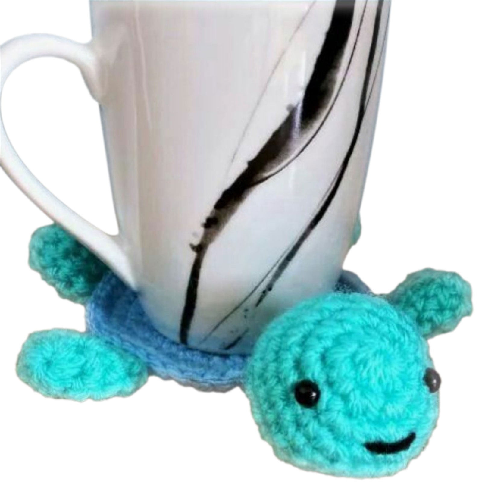 Ewgqwb Crochet Tortoise Coasters for Drinks, Funny Handmade Woven ...