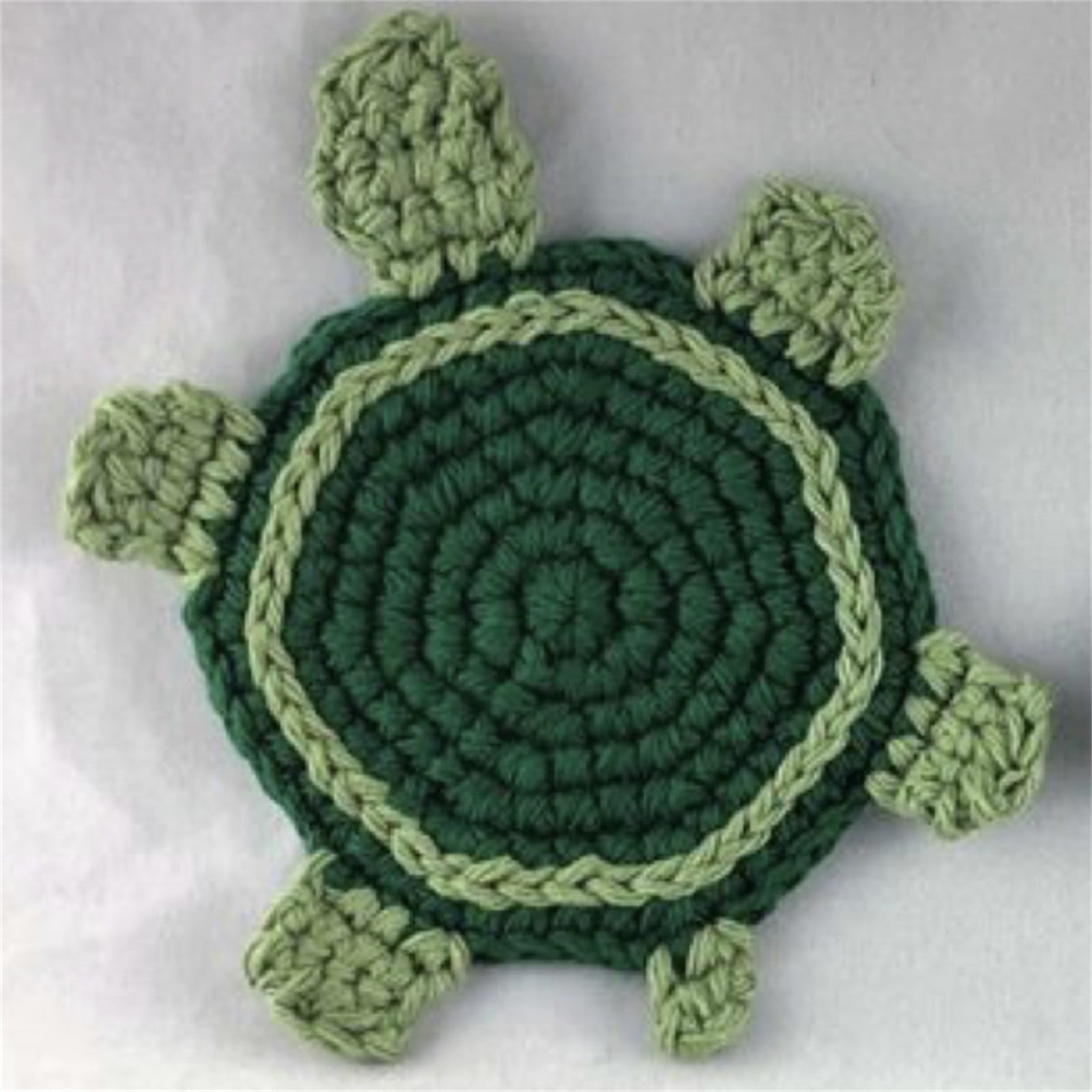 Ewgqwb Crochet Tortoise Coasters for Drinks, Funny Handmade Woven ...