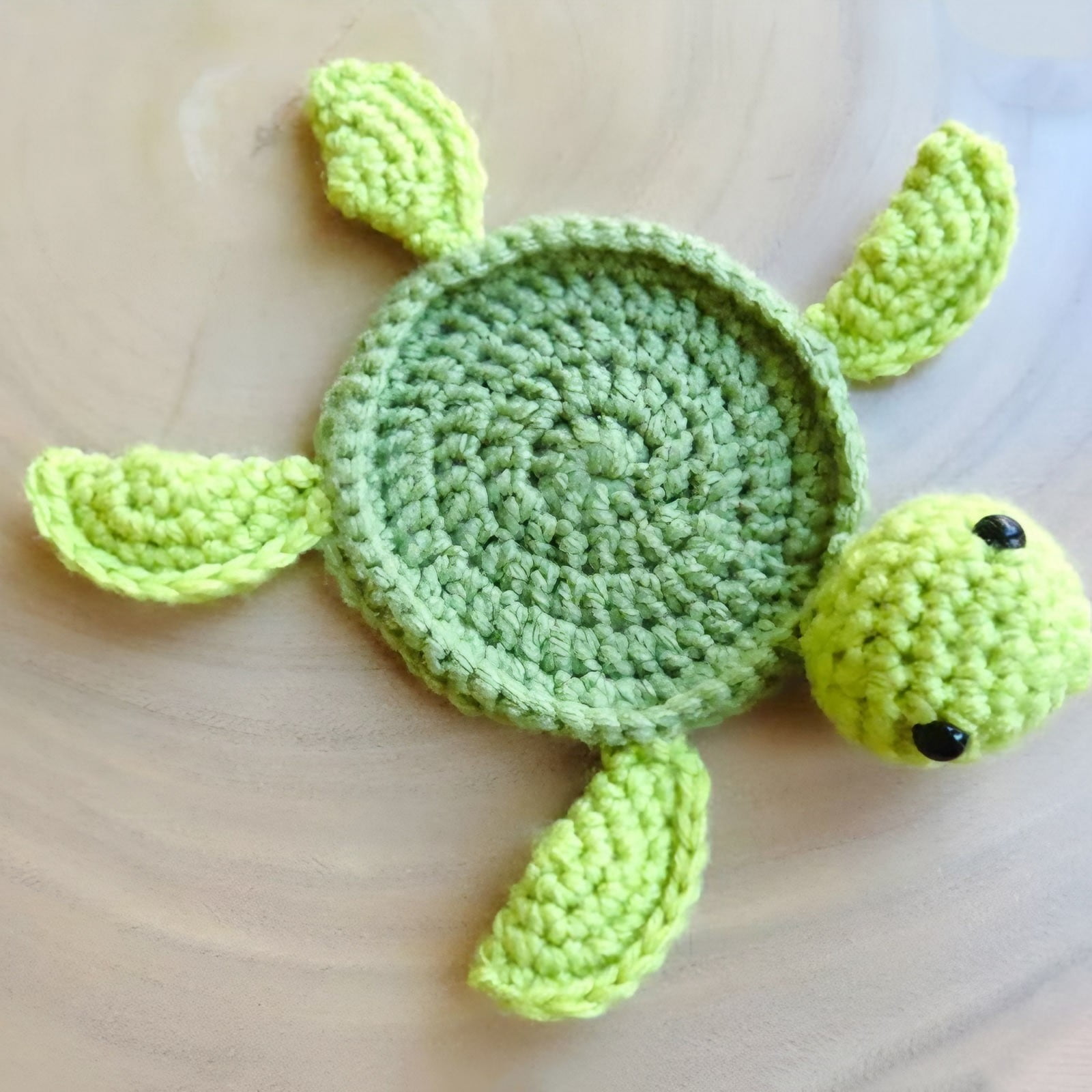 Ewgqwb Crochet Tortoise Coasters for Drinks, Funny Handmade Woven ...