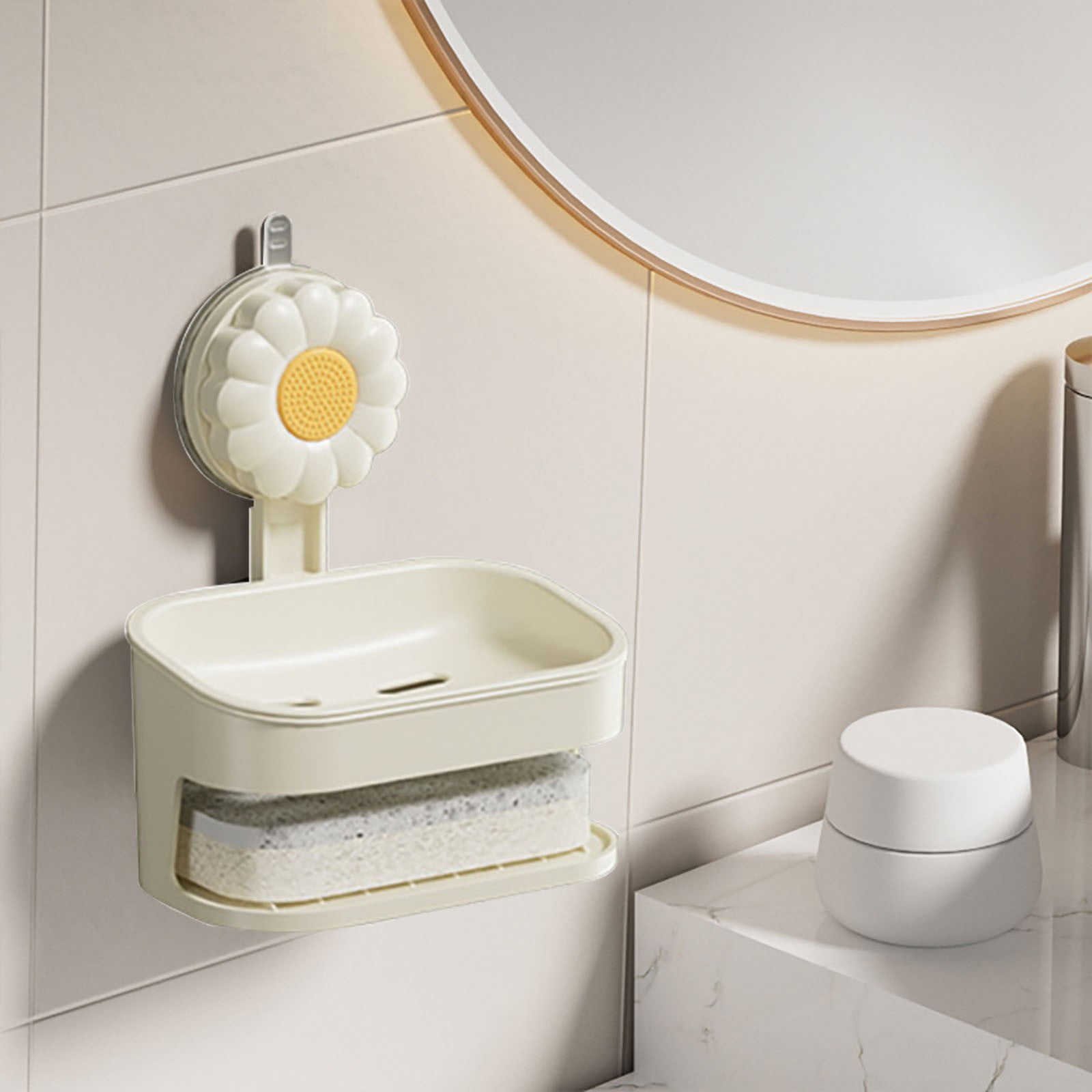 Ewgqwb Double Layer Soap Dish for Shower 1 Pack, Wall Mounted Bar Soap ...