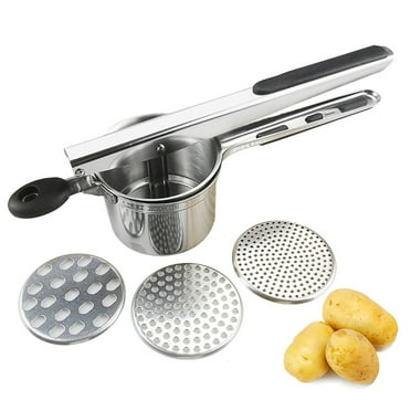 Food Mill Stainless Steel - 3 food grinder Discs - Potato ricer for ...