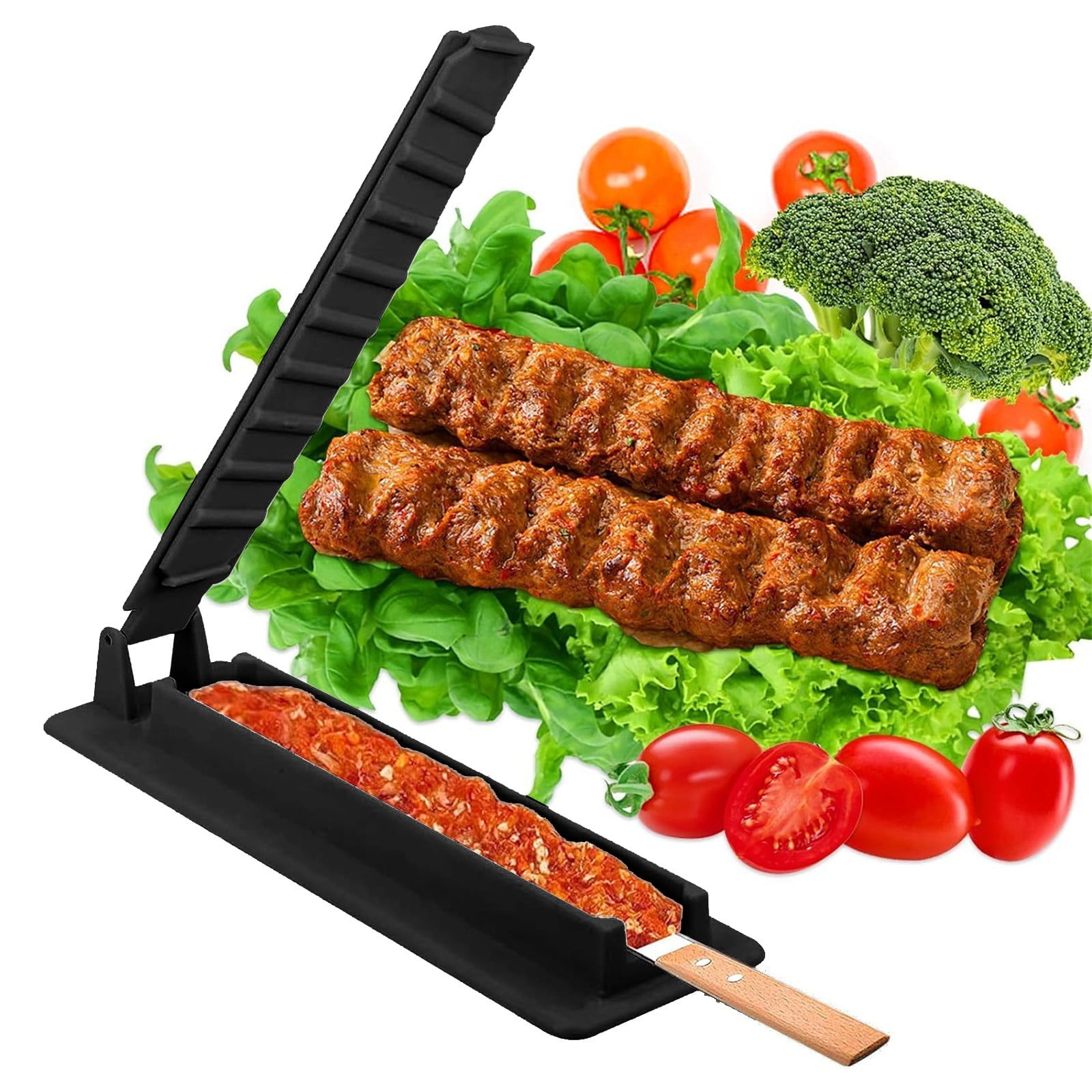 Ewgqwb Kebab Maker Shashlik Machine Plastic Kebab Press, Manual Kabob ...