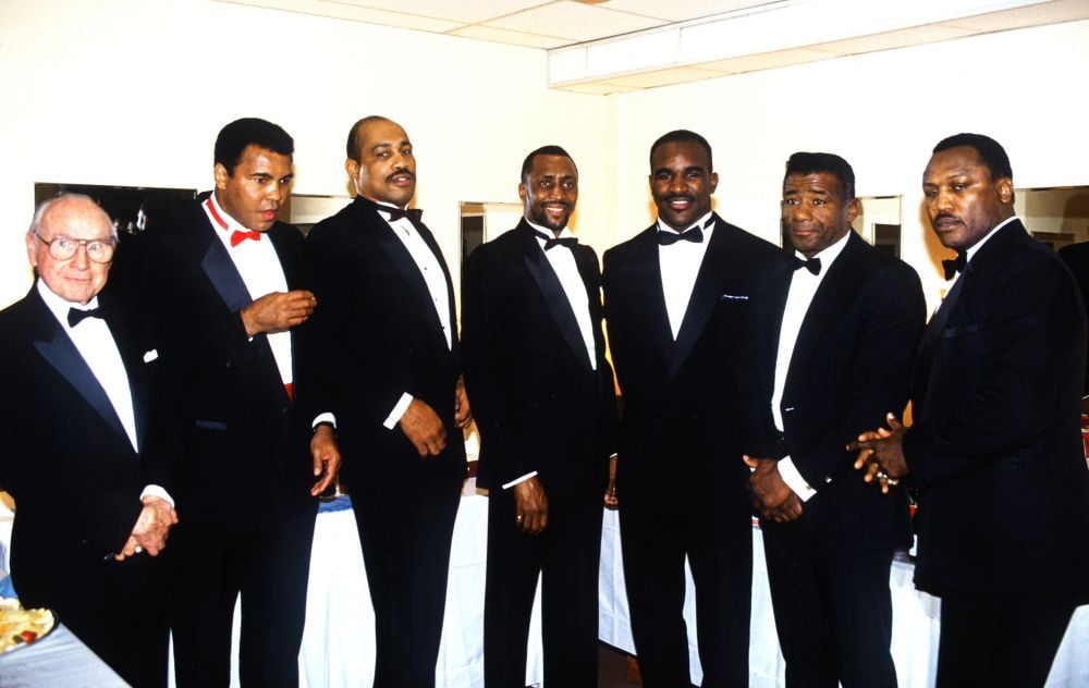 Ex-Boxing Champions, Jimmy McLarnin, Muhammad Ali, Ken Norton, Thomas ...