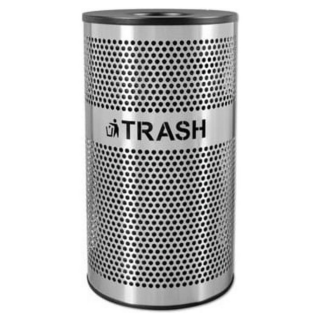 Stainless Steel Trash Receptacle 33 gal, Stainless Steel - Walmart.com
