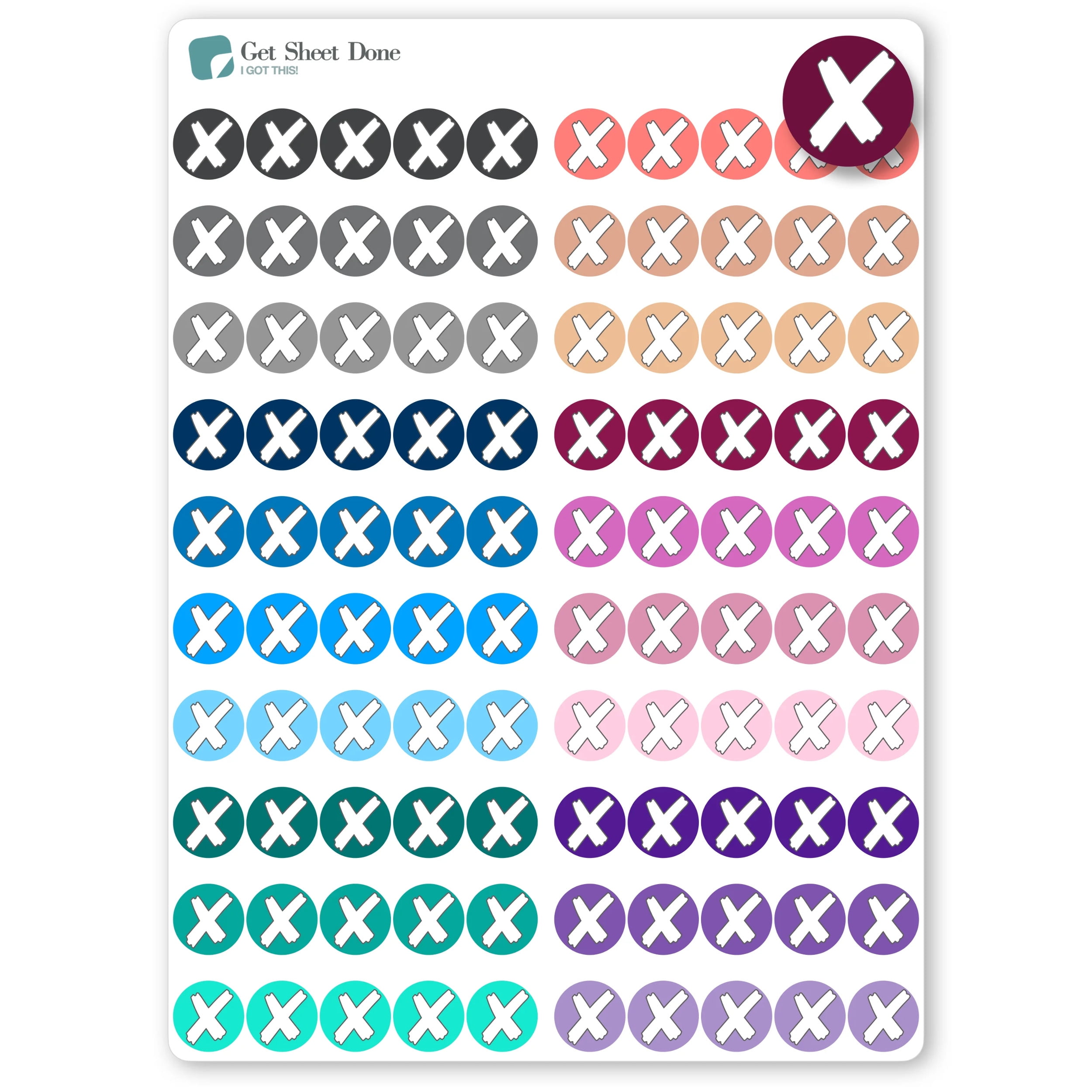 Ex Dot Planner Stickers/ DIY Calendar Stickers / Bullet Journaling ...