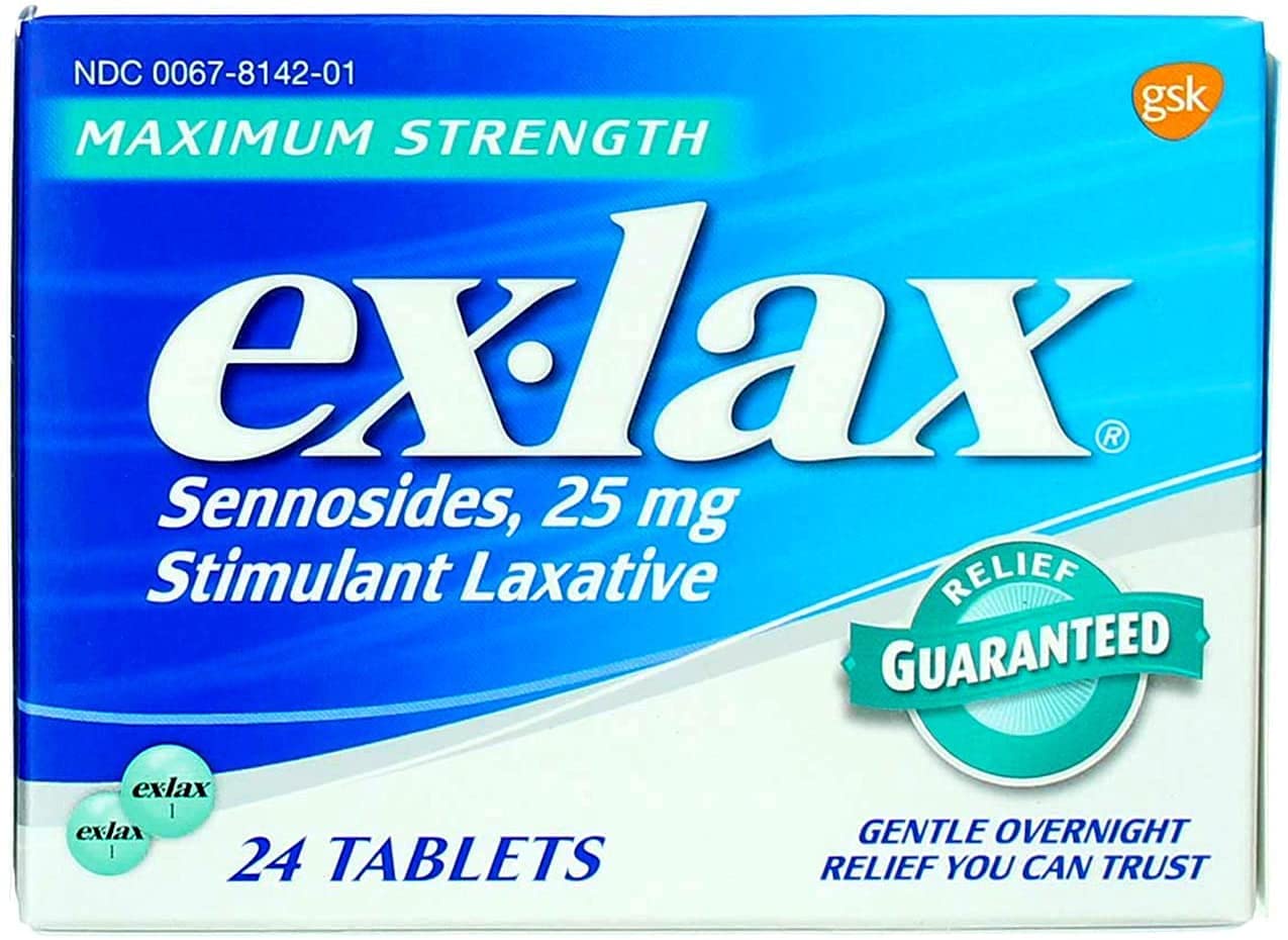 Ex-Lax Maximum Strength Stimulant Laxative, 24 Tablets - Walmart ...