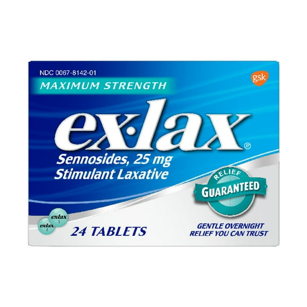 Ex-Lax Maximum Strength Stimulant Laxative Constipation Relief Pills ...