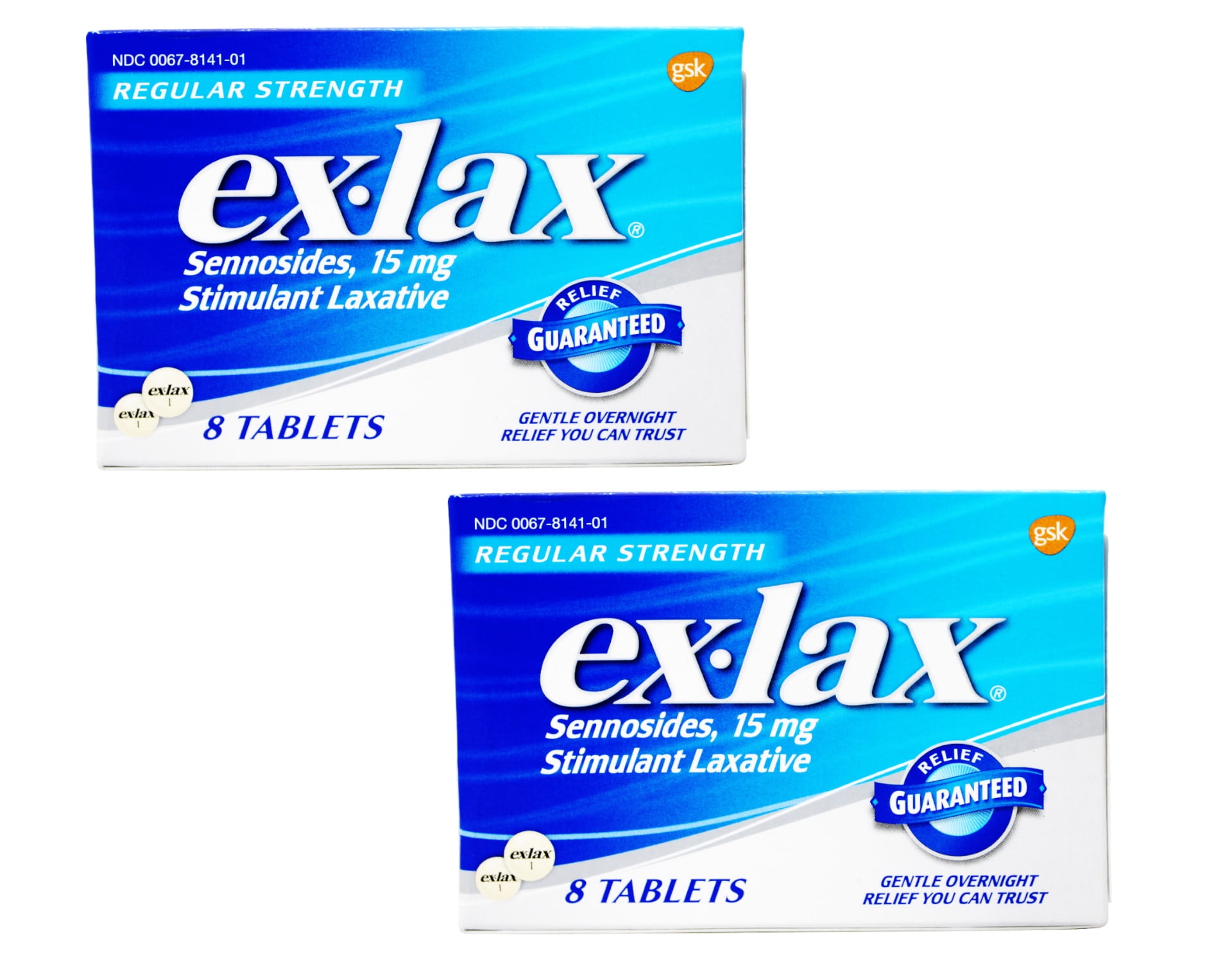 Ex-Lax Pills Regular Strength 8 Each (Pack of 2) - Walmart.com