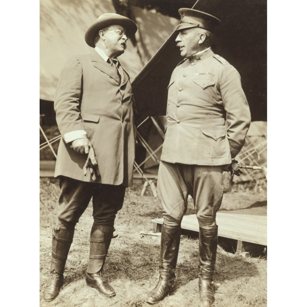 Ex-President Theodore Roosevelt And General Leonard Wood During World ...