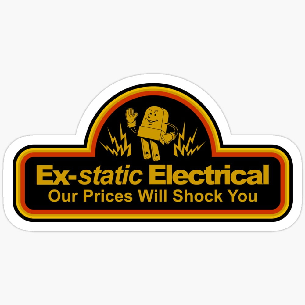 Ex-Static Electrical T-Shirt Sticker Phone Decal Water Bottle Stickers ...