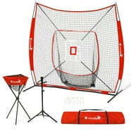 PowerNet DLX Pro Bundle (Baseball Softball Net w/ Strike Zone, 3 ...