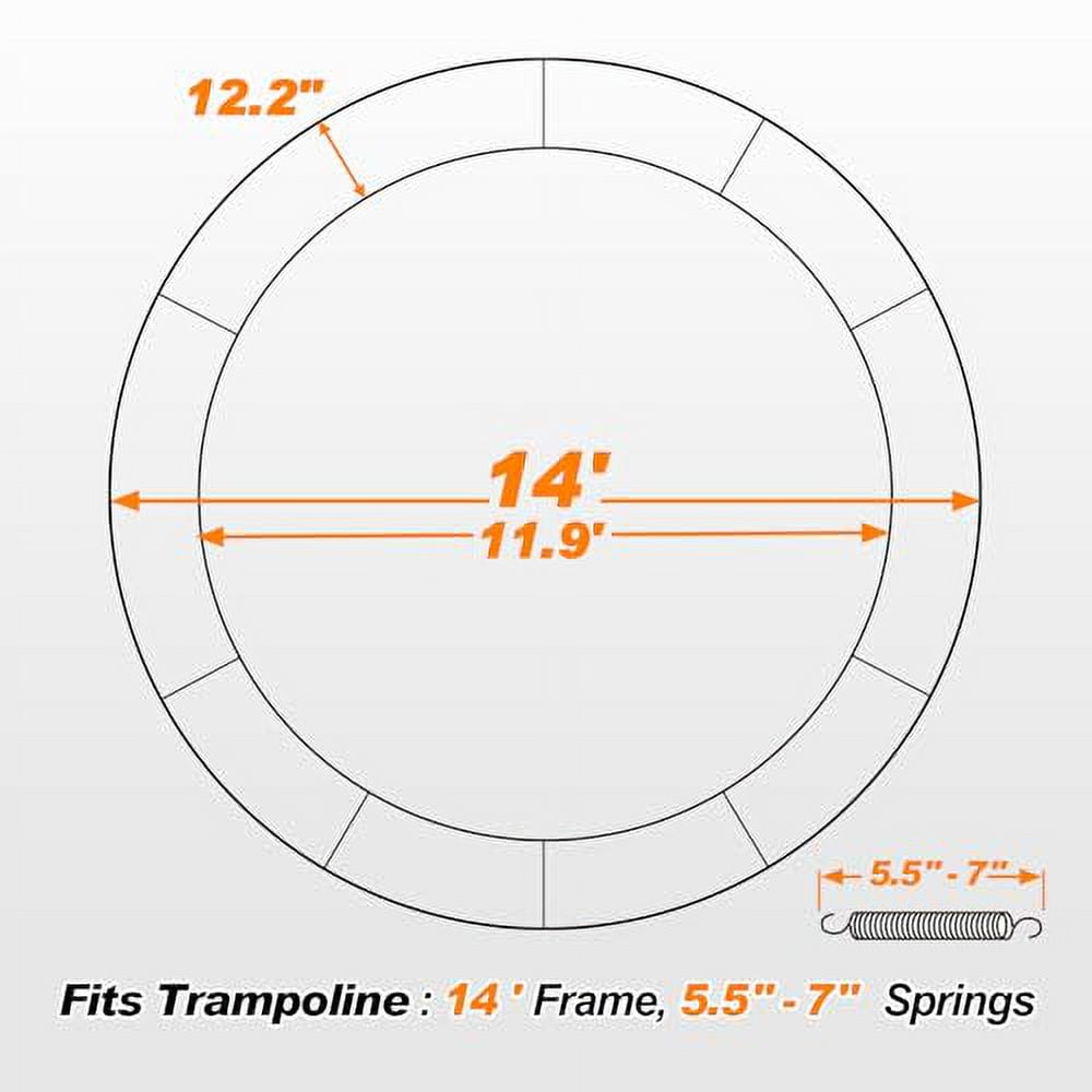 ExacMe Premium Trampoline Pad with Opening, 0.8" Thick Foam ...