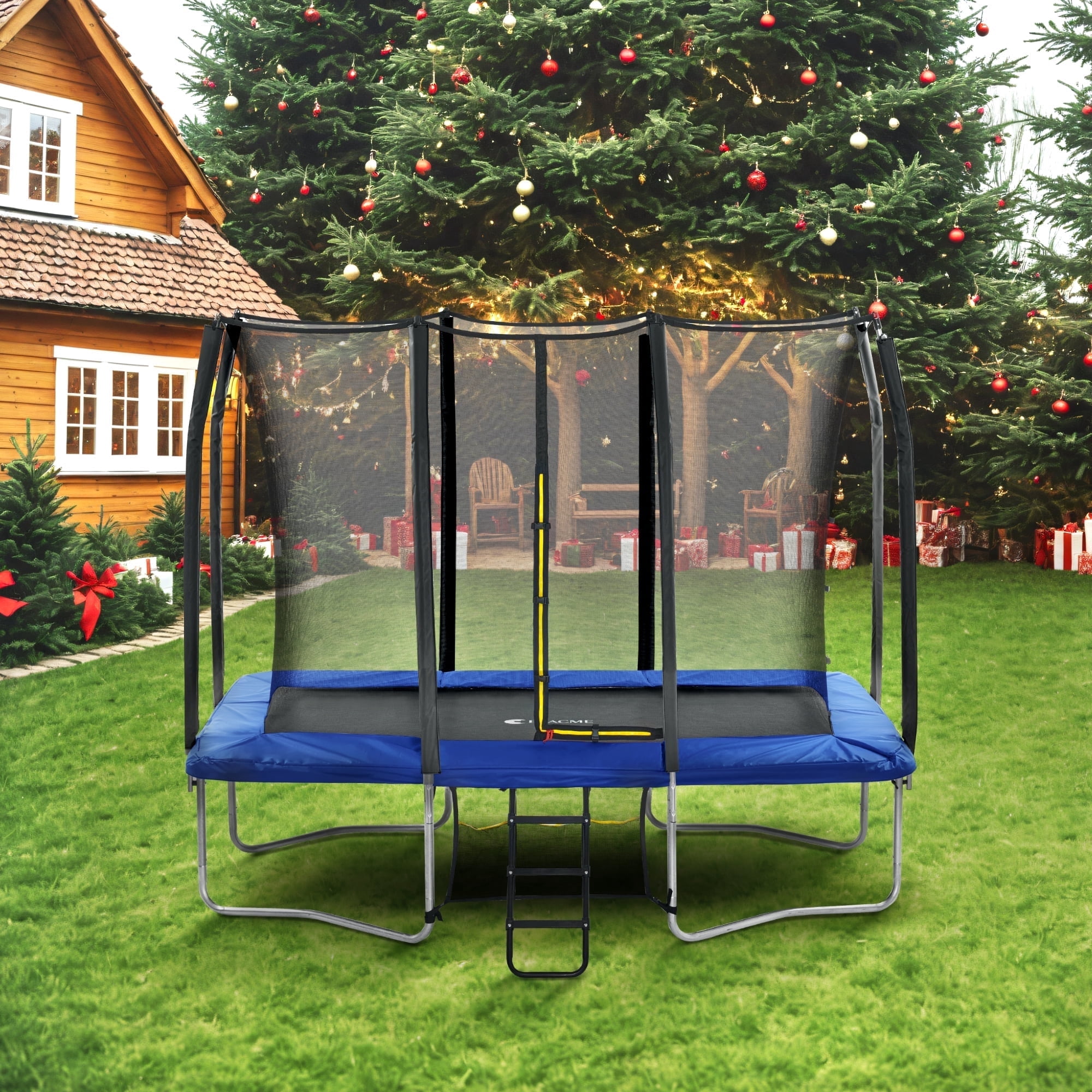 Exacme 7 x 10 FT Trampoline for Kids, 330lb Capacity, Small Outdoor ...