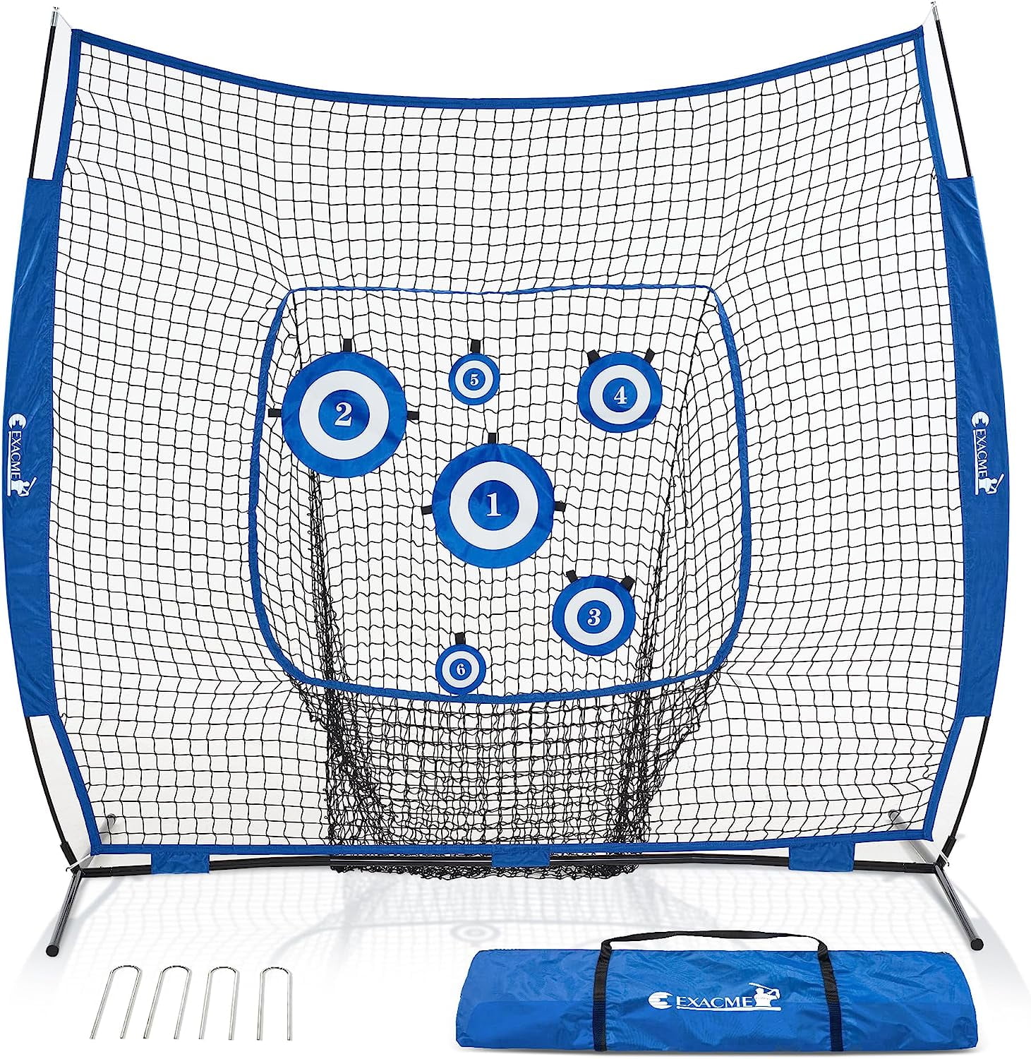 Exacme 8'x8' Baseball Softball Net with 6 Targets for Kids Adults ...