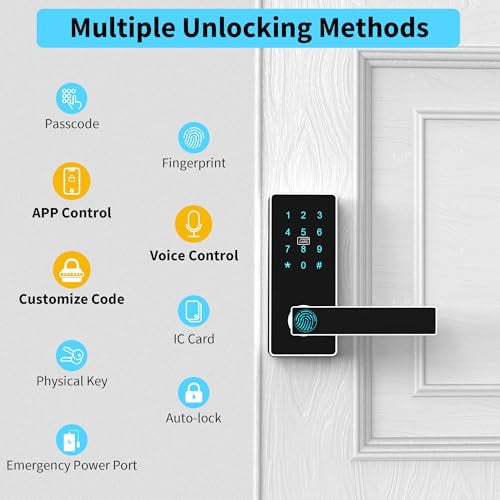 Exacme Keyless Entry Door Lock with G2 Gateway, Keypad WiFi Deadbolt ...