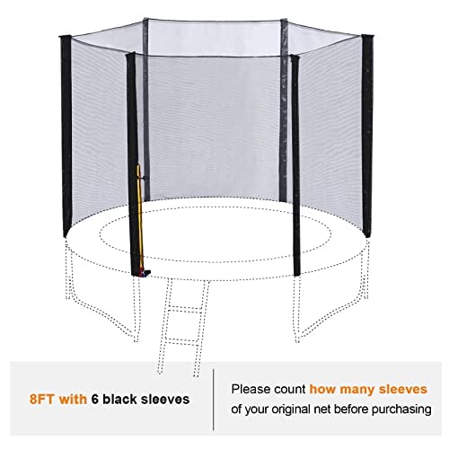 Exacme Trampoline Enclosure Net Replacement Without Poles, 16 15 14 13 ...