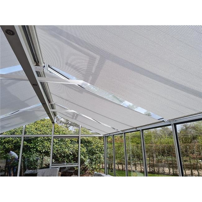 Exaco HOK RS Roof 88 88.56 in. Universal Retractable Roll-up Roof Shade ...